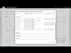 How to get information about open purchase orders in Business Central