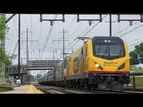 Amtrak Vermonter #56 - AWESOME Shave & A Haircut @ Norwood Station