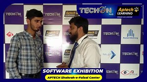 Techon 4.o Software Exhibition #AptechSFC #APTECH #AptechLearning #software #Exhibition | Aptech Learning Shahrah-e-Faisal Centre