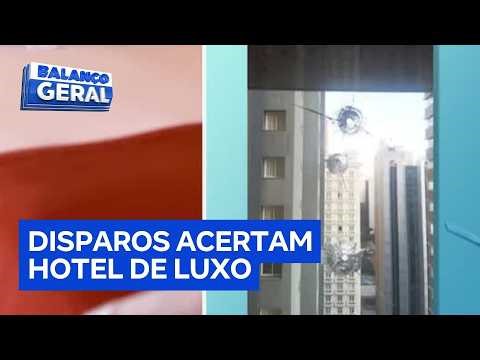 Shots hit three floors of a luxury hotel in Jardins, São Paulo.