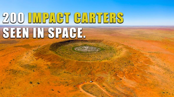Mapped by Size and Age: 200 Earth Impact Craters and Their Fascinating Stories