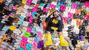 Largest collection of Crocs shoes