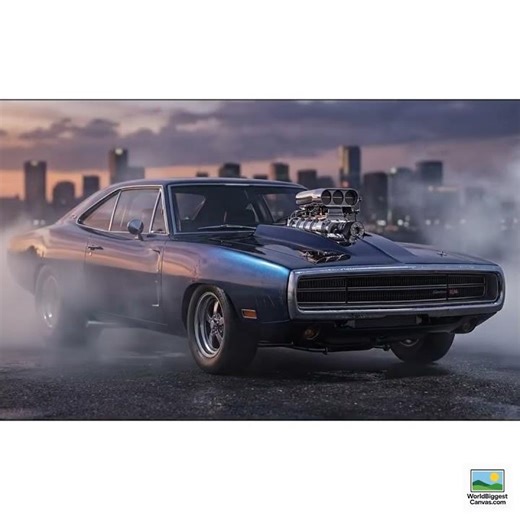 Jaw-dropping Oversized Muscle Car Art Reveal