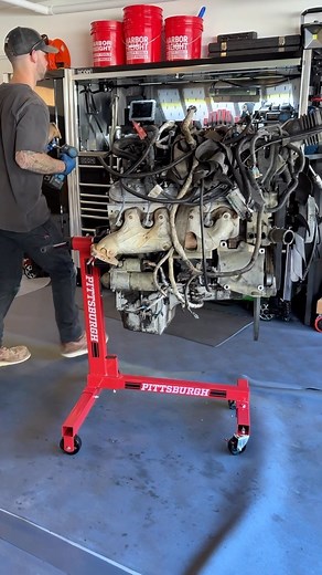 66K views · 910 reactions | The Pittsburgh 1000 lb. Capacity Engine Stand is jam packed with features and is priced at only $99.99. #HarborFreight #mechanic | Harbor Freight | Facebook