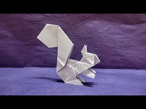 Origami Squirrel Tutorial - How To Make a paper Squirrel Step By Step