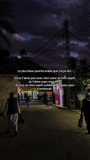 L'amour de l'âme : un poème arabe touchant