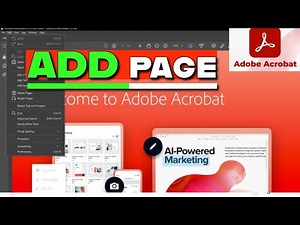 How to Add Page in Adobe Acrobat 2025?