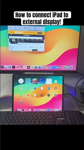 HOW TO CONNECT IPAD TO MONITOR! #ipad #desksetup #ipadpro