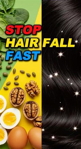 3 Superfoods That Stop Hair Fall Naturally 🌱 (Eat for Stronger Hair)