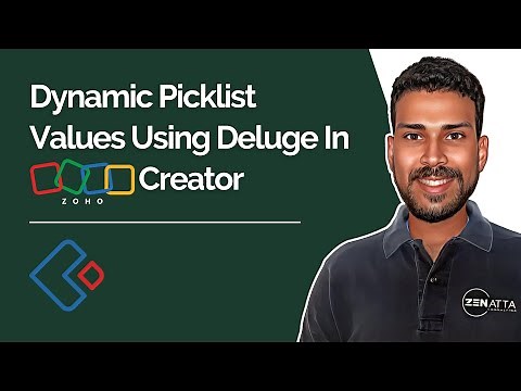 Dynamic Picklist Values Using Deluge In Zoho Creator