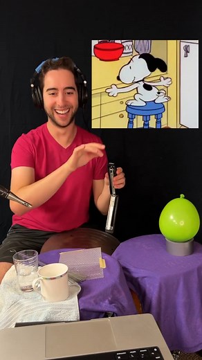 La magia del sonido. 📢 ¿Qué les parece? Via: @josh_harmon_ #soundeffects #snoopy #animation | Cinegramática