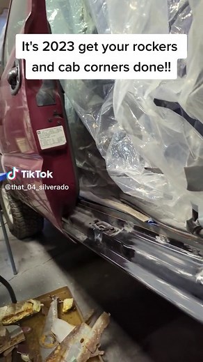 Still in the process of doing the passenger side #chevy #silverado #1500 #bodywork #mechanic #daily #trucktok #truckbuild #truckporn #fyp #foryou