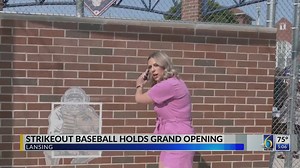 Live Shot: John Smoltz Strikeout Baseball USA Stadium holds grand opening in Lansing