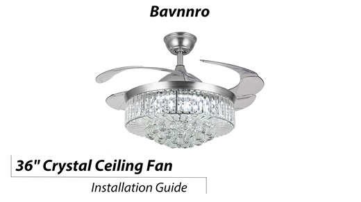 Watch Installation guide for 36'' crystal ceiling fan on Amazon Live