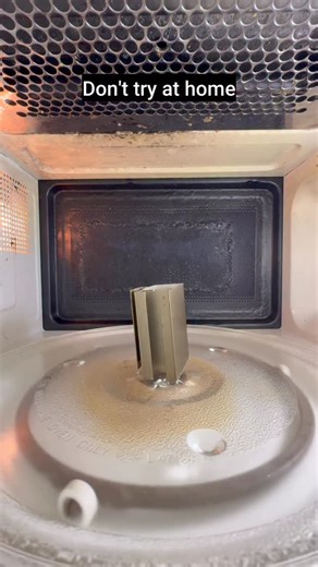 Microwave Heat on Instagram: "Microwave vs aluminum #experiment #science #microwave #physics"