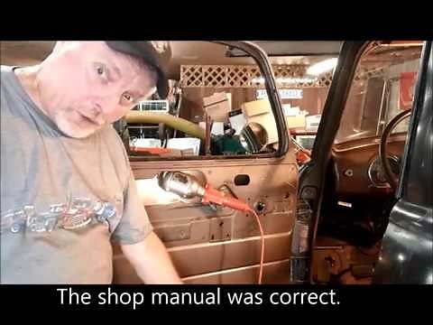 Replacing and installing the window regulator in a 1949 Chevy 3100.