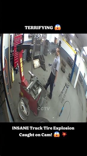 INSANE Truck Tire Explosion Caught on Cam! 😱💥