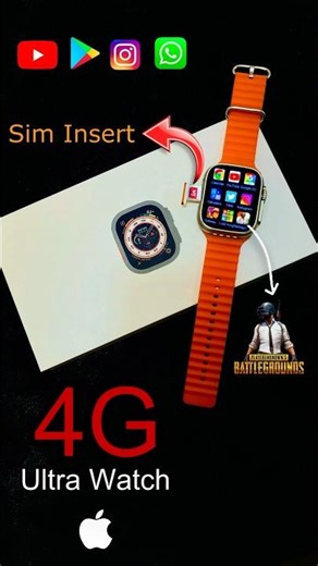 🔥World First 4G Apple Watch Ultra With Sim Card , YouTube Working😱DW88 Ultra🇺🇸#apple S8 Ultra 4G