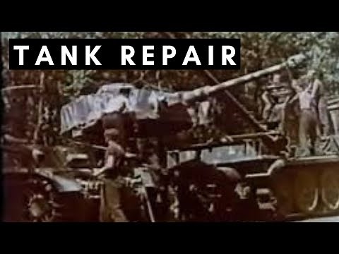 German Army - Tank MAINTENANCE & Battlefield RECOVERY Tactics