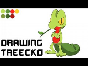 Drawing Treecko - Pokemon (Menggambar Pokemon) by OST ANIME ID