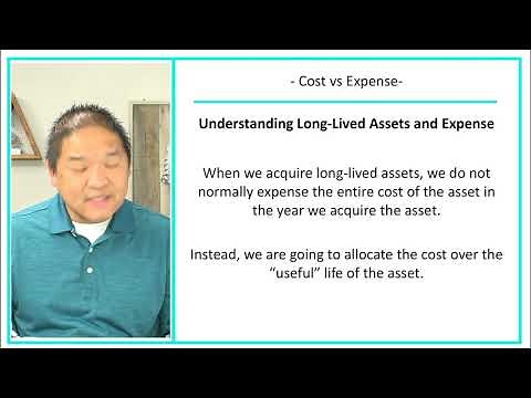 Financial Accounting - Lesson 9.2 - Cost vs Expense