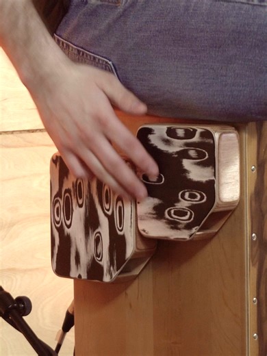 The Pocket Bongos WB14 & WB16 combine the character of a cajón with the feel of a classic bongo set. Mounted directly on the cajón, they let you use the same finger and hand technique you already know — now with an added high and low voice. Weather-resistant, no tuning required, and ultra-compact, Pocket Bongos are a flexible and affordable alternative to traditional bongos. Their flat design fits easily into a cajón bag, making them perfect for the studio, the stage, and the street. Use them as