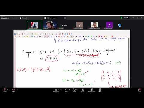 Linearly Independent & Dependent, Spanning, and Basis of a Vector Space Part 1