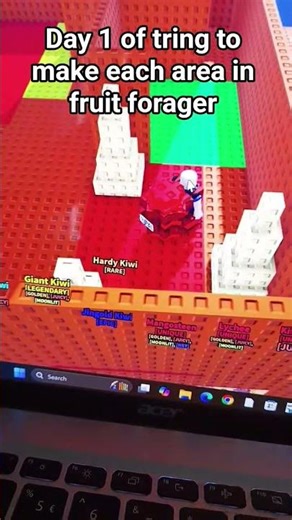 Day 1 of making fruit forager in my base