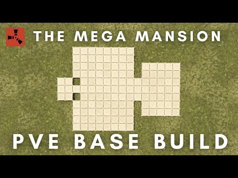 RUST PvE Base Build | The Mega Mansion