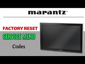 How To Access Service Menu On Marantz LED TV | Factory Reset