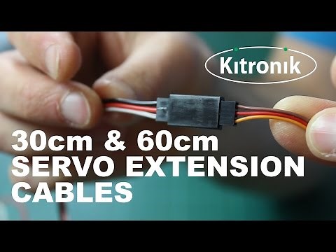 Male to Female Servo Extension Cables - Kitronik