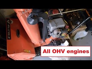 Snow blower with OHV LCT engine - surging, unstable idle