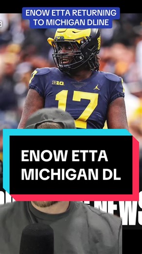 Enow Etta was apparently a top 10 player in the portal #michiganwolverines #goblue〽️ #michiganfootball