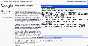 How to get the serial number of any software : Get serial # with a Google search