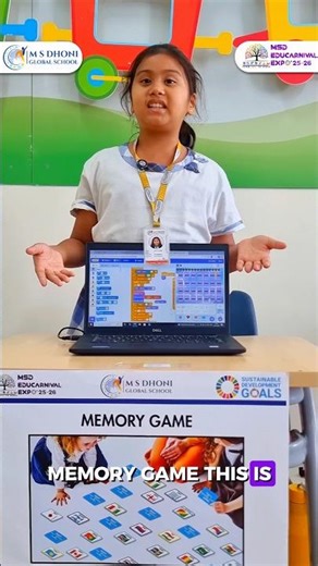 MEMORY GAME | MSD EDUCARNIVAL EXPO ‘2025-26 | M S DHONI GLOBAL SCHOOL, CHENNAI #scratch #program