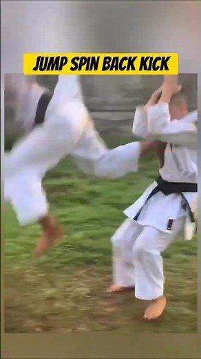 Can You Master the Jump Spin Back Kick in 5 Minutes? #jumpkick #backkick #martialarts