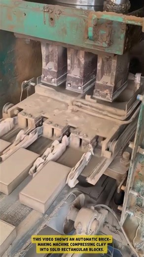 From Soil to Solid Bricks! 🧱🔥 Automatic Brick Pressing Machine #machineinnovation