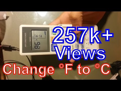 How to Change Fahrenheit to Celsius Panasonic Remote Control Air Conditioner | F to C