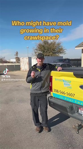 Mold in your crawlspace? We got you!🫵 💯 ServiceMaster of Nampa 24/7 Service (208) 546-1607
