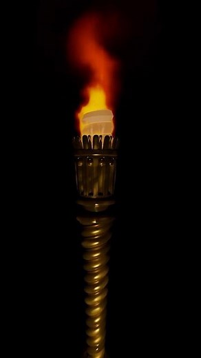 Maya -Torch Fire #simulation #3danimation #dynamics