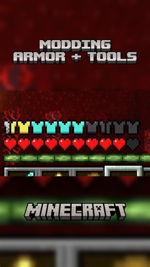 4YAY on Instagram: "better HUD armor display 🛠️ #Minecraft #MinecraftMods #Armor #Modding"