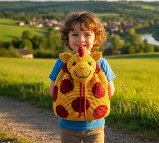 Dino Backpack Crochet Pattern, Tapestry Crochet Dinosaur Bag PDF, DIY Kids Animal Rucksack Tutorial, Toddler Adventure Bag Guide, Dino Decor - Etsy