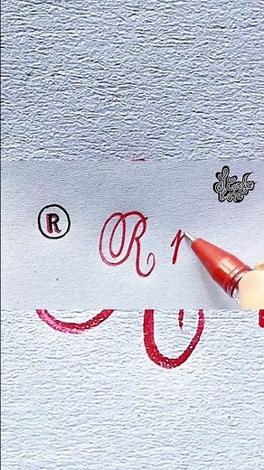 ‎How to write stylish in calligraphy | R Alphabet | Cursive handwriting style