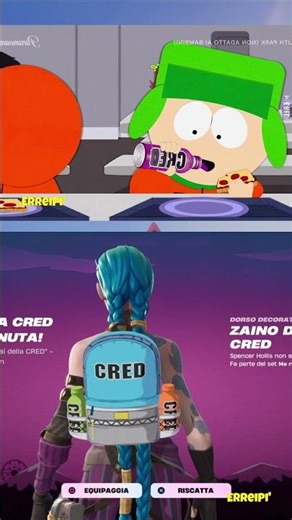 Ecco da dove nasce la “CRED” di South Park su Fortnite 😱🏔️ #shorts #fortnite