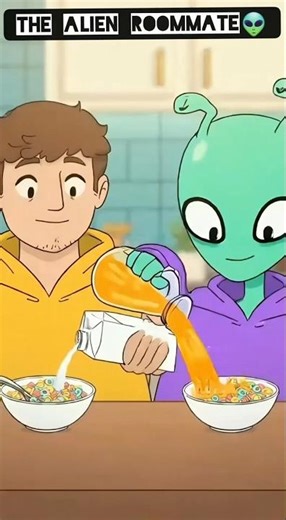 The Alien Roommate 👽 #funny #animation #alien