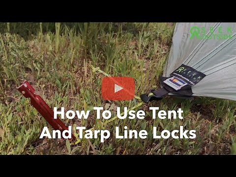 How To Use Tent And Tarp Line Locks