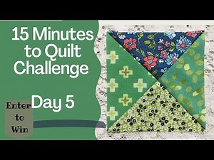 Clue 1 Lupine and Laughter Mystery Quilt: Easy Quarter Square Triangle Tutorial