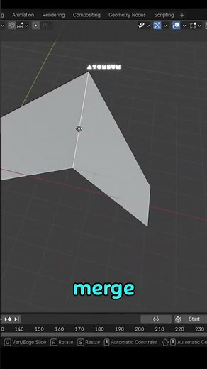 Merge Edges in Blender 3D
