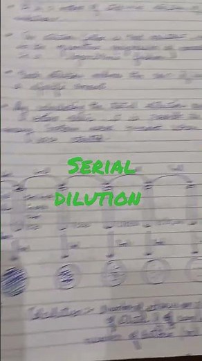 Serial dilution # how to count bacteria