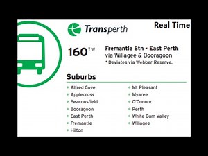 Transperth 160TW pre-December 2025